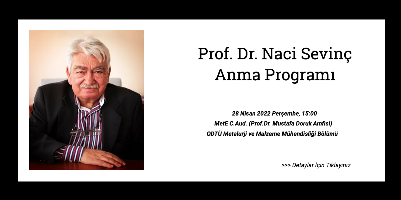 Department of Metallurgical and Materials Engineering | ODTÜ Metalurji ...