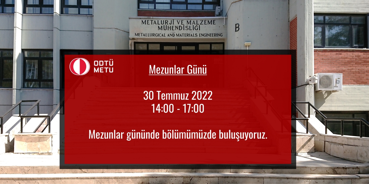 Department of Metallurgical and Materials Engineering | ODTÜ Metalurji ...